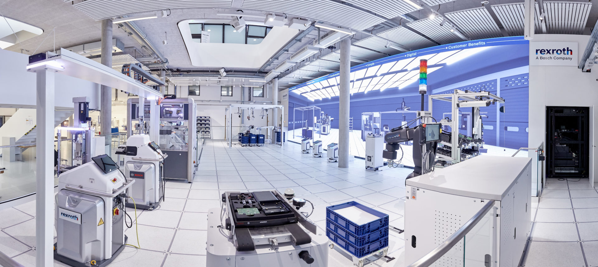 Hybrid Shopfloor: Industry 4.0 Showcase im Bosch Rexroth CUBE