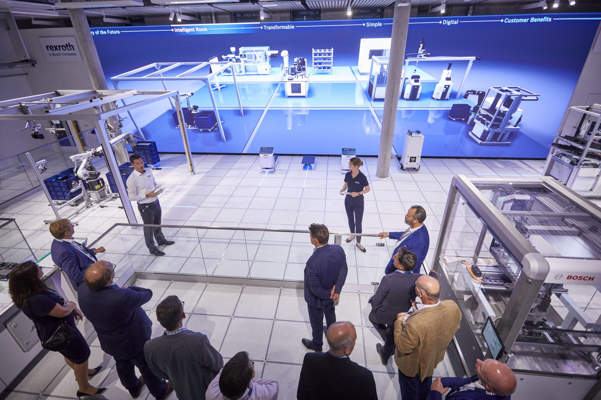 Hybrid Shopfloor: Industry 4.0 Showcase im Bosch Rexroth CUBE